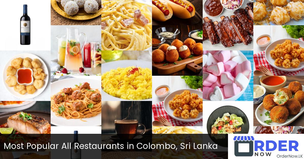 Most Popular All In Colombo Restaurants in Sri Lanka | OrderNow